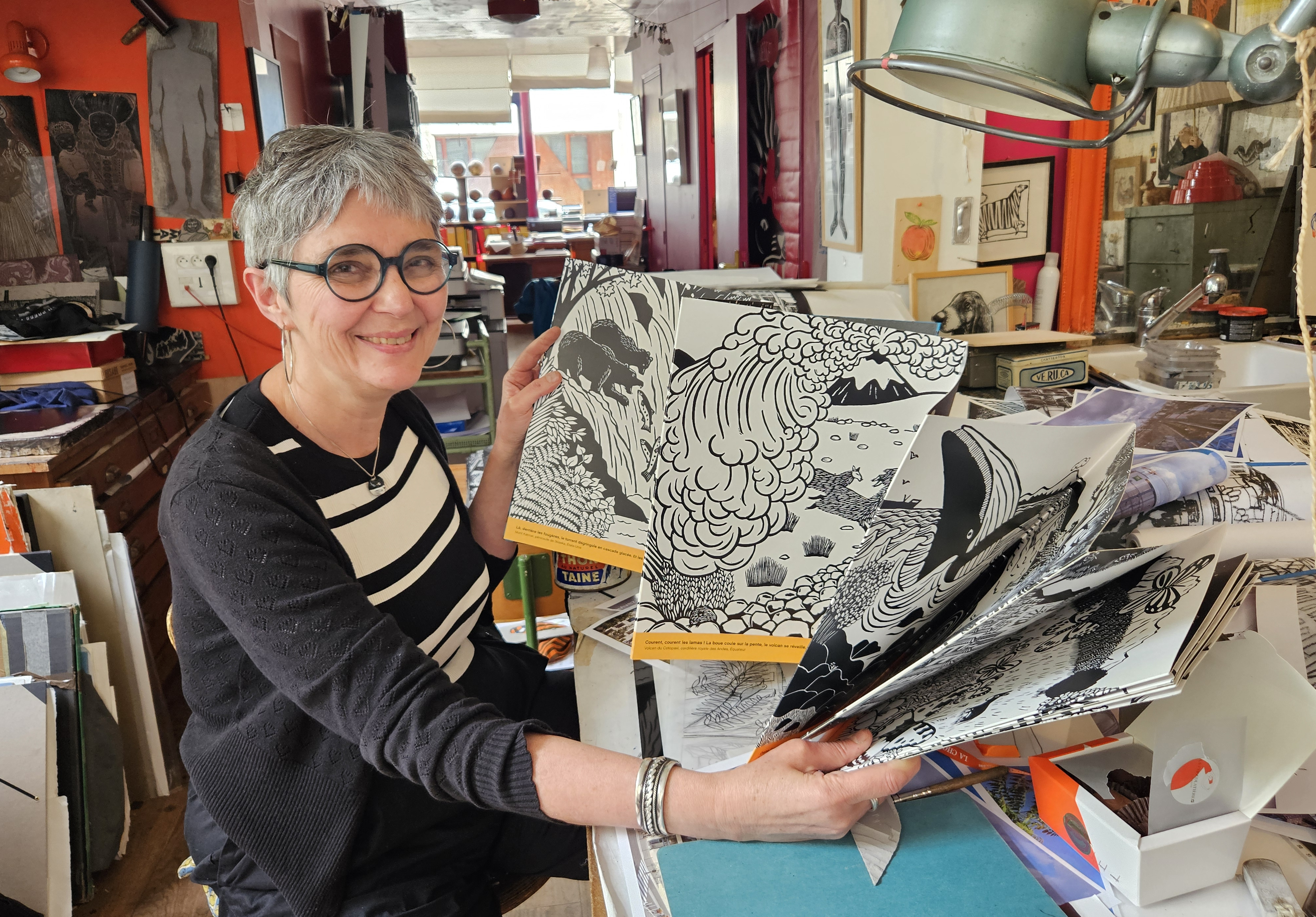 Les joyeuses linogravures de Joëlle Jolivet
